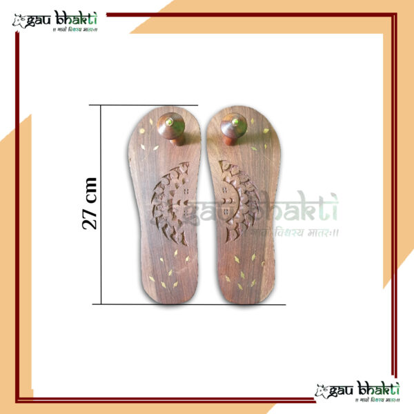 Buy Charan Paduka Religious Footprint in Wooden Design | चरण पादुका -लकड़ी